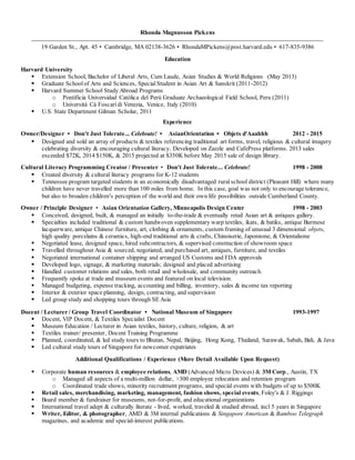 Resume July 2015 - Rhonda Magnusson Pickens | DOCX