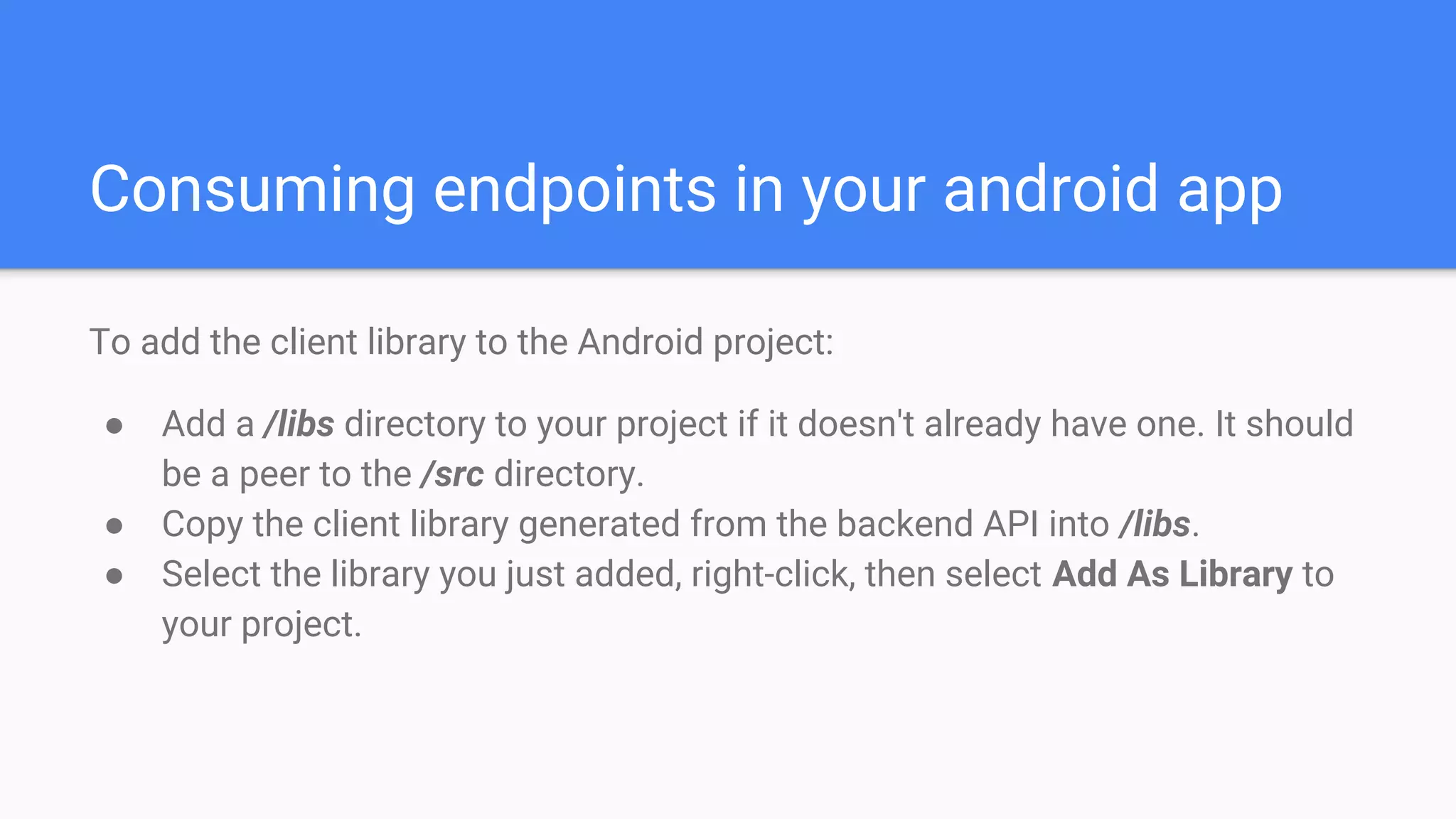 Build Android App using GCE & GAE | PPT