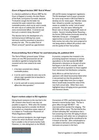 Circular. Jan 2017. Used Oil Brexit Market.Final | PDF