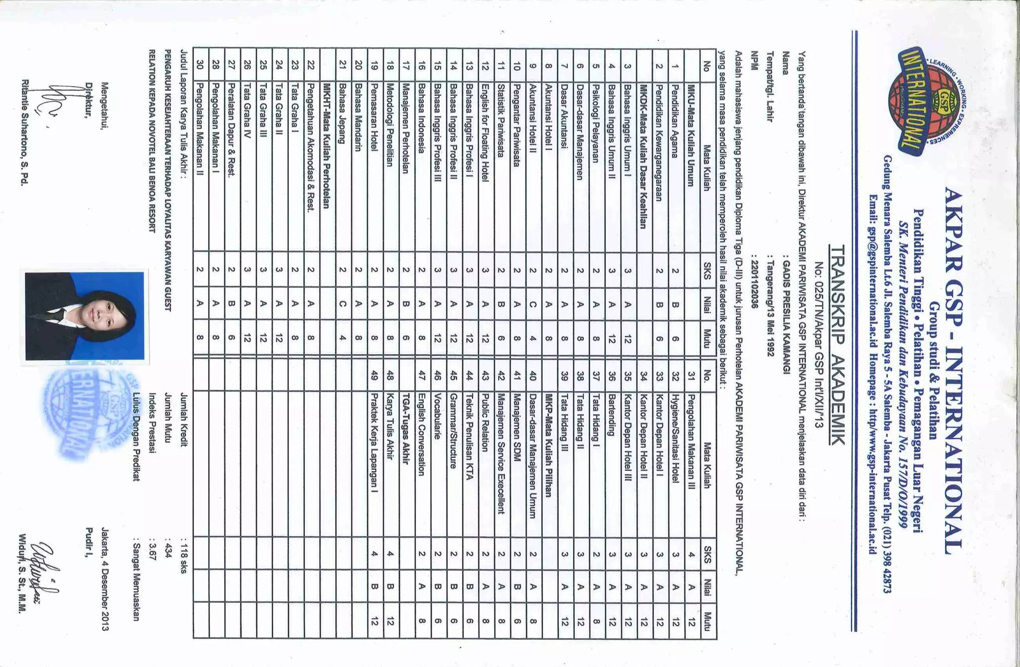 GSP International Certificates | PDF