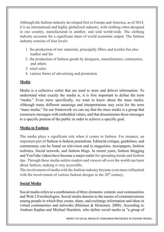 Impact of Social media on Consumer Preferences in Fashion Trends | PDF