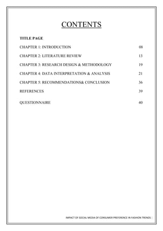 Impact of Social media on Consumer Preferences in Fashion Trends | PDF