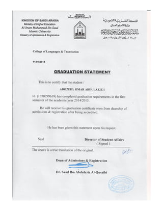 Graduation Statement | PDF