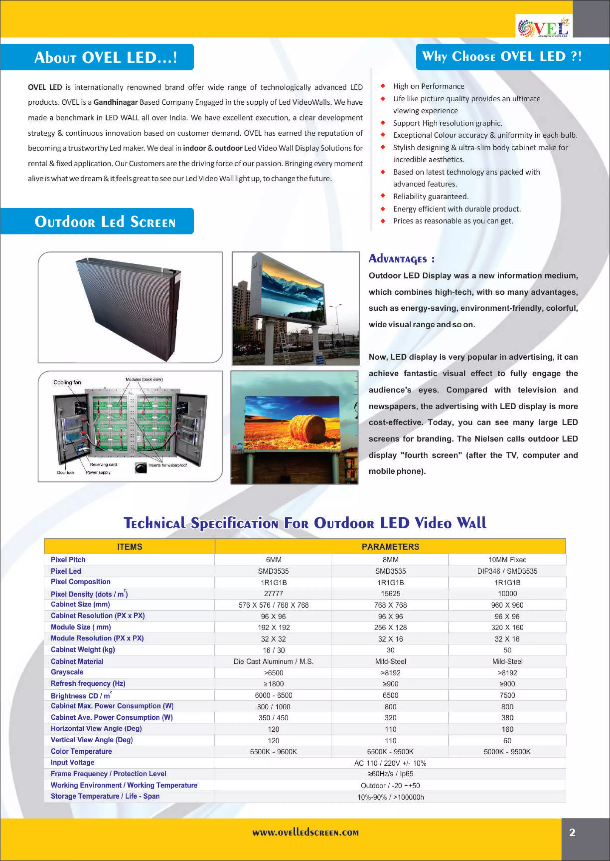 Ovel LED Screen Catalog | PDF