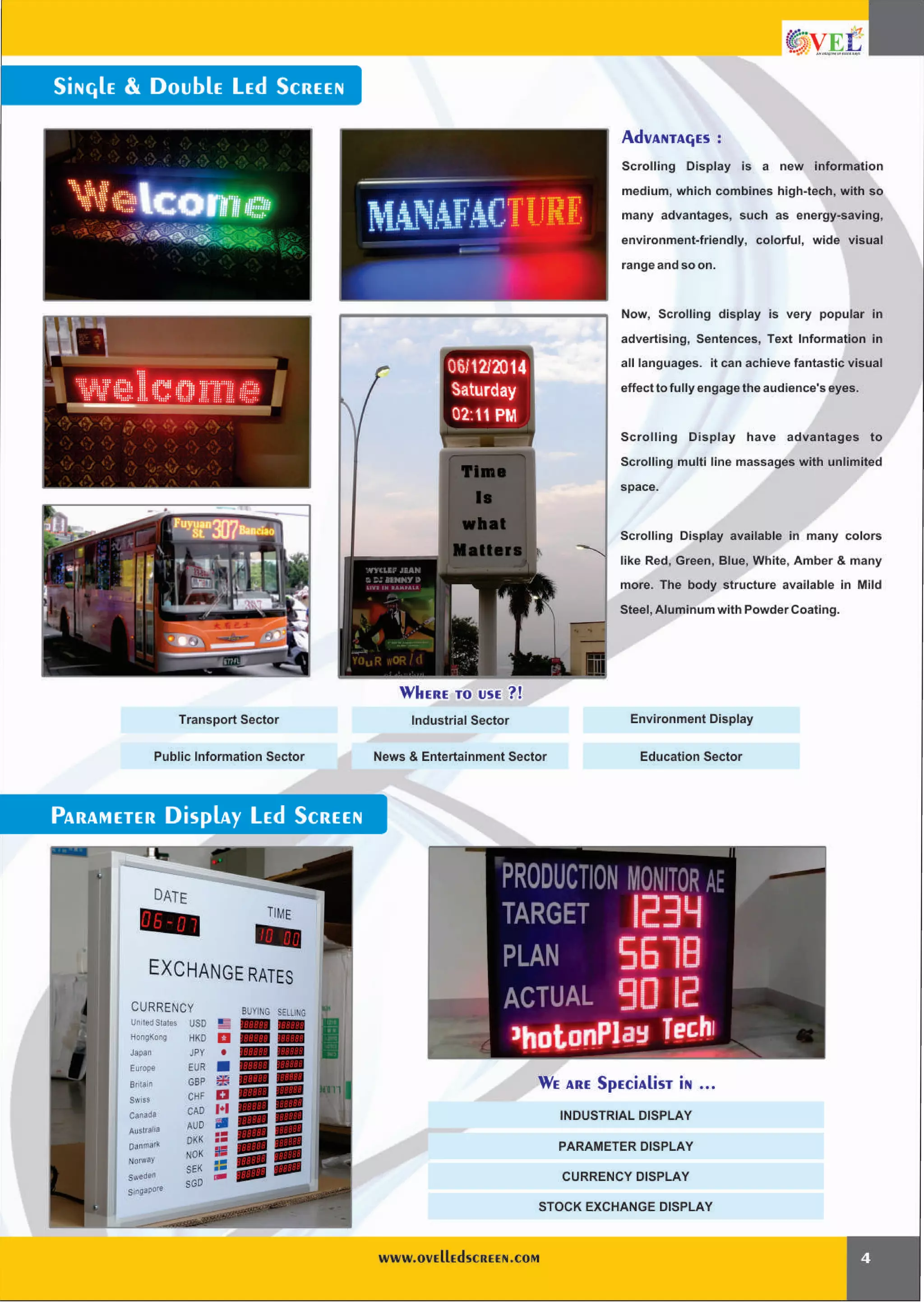 Ovel LED Screen Catalog | PDF