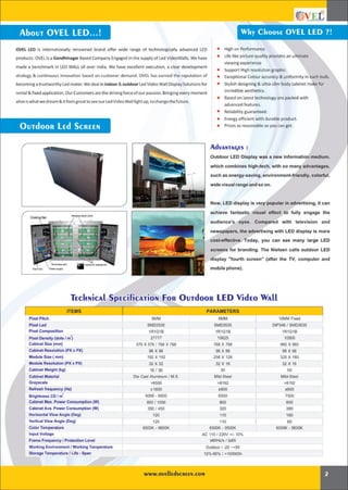 Ovel LED Screen Catalog | PDF