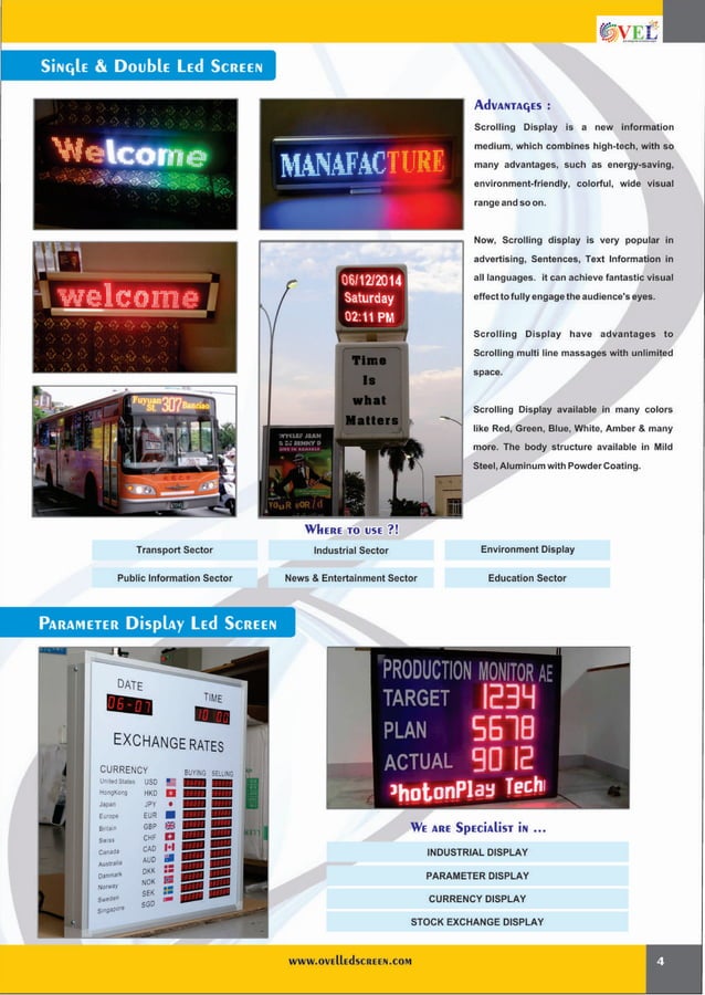 Ovel LED Screen Catalog | PDF | Interior Decorating | Home & Garden