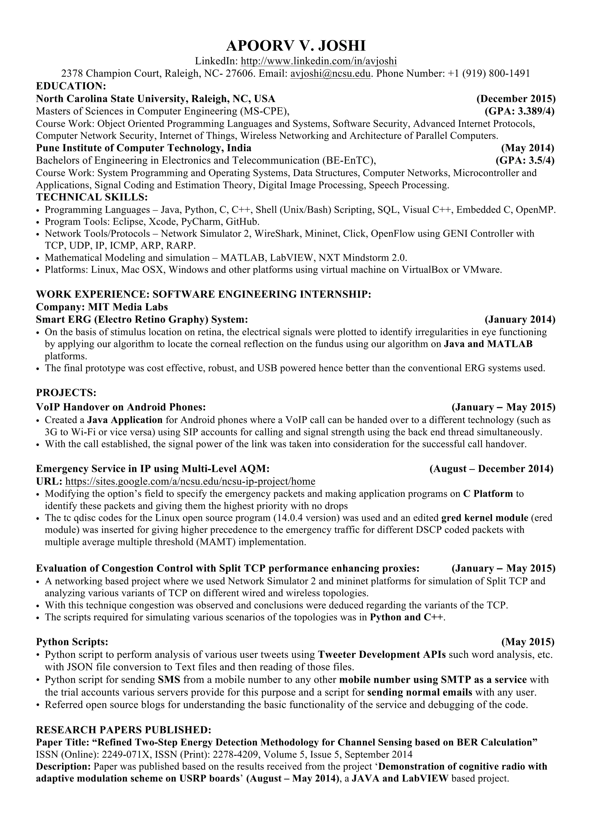 ApoorvJoshi_Resume | PDF
