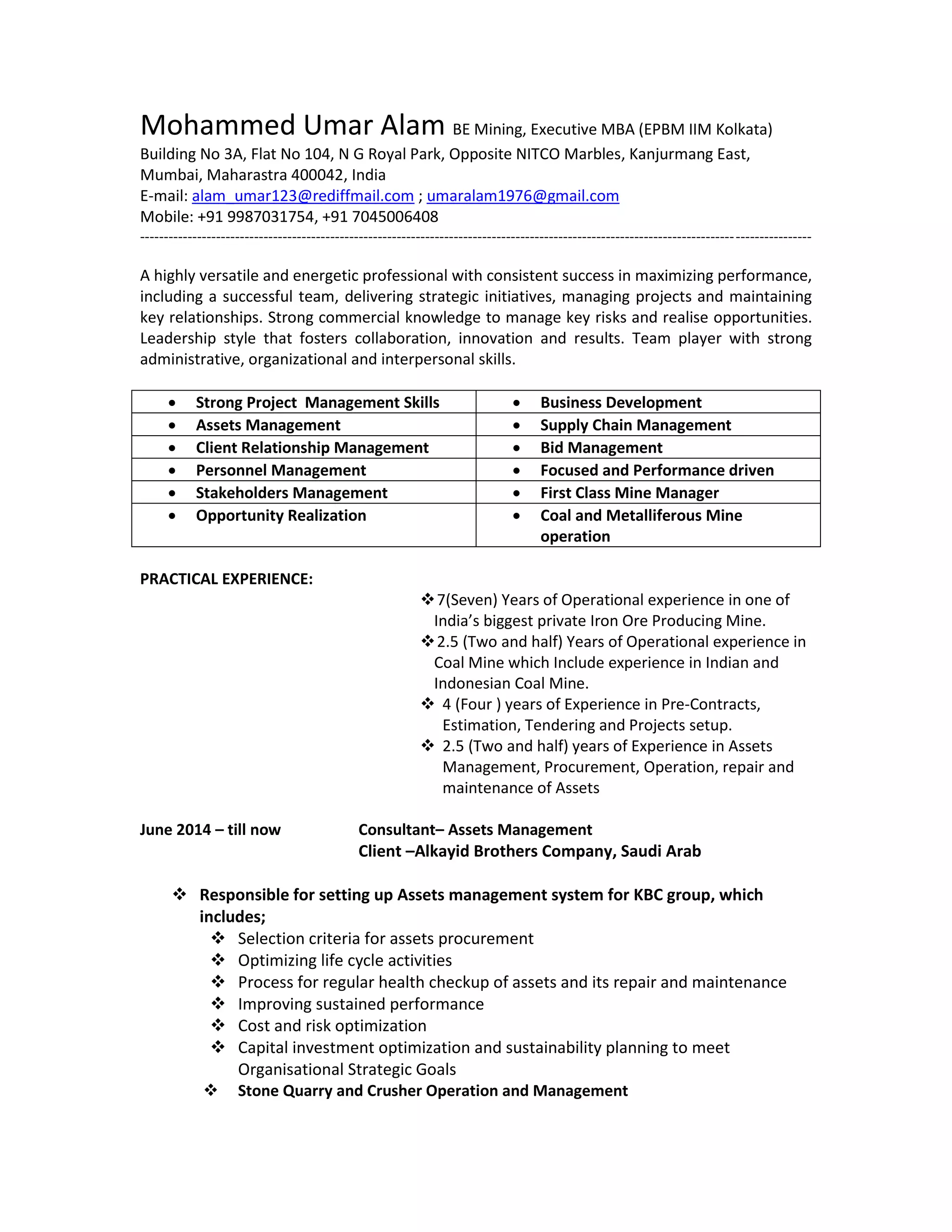 UMAR Alam December 2014 | PDF