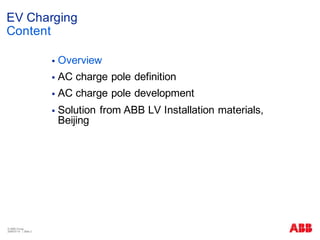 EV infrastructure - AC charger ABB | PDF