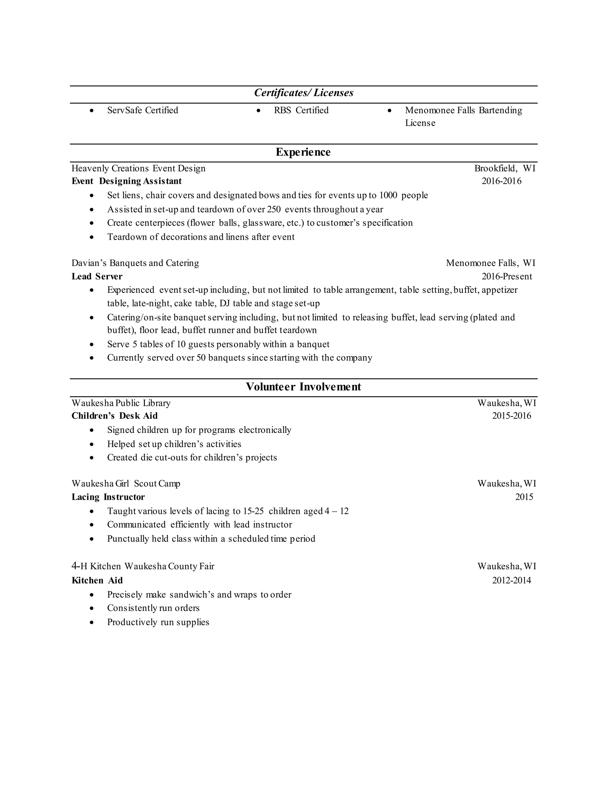 Gabrielle Resume | DOCX