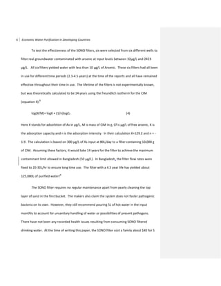 Economic Water Purification in Developing Countries, JWALKUP | PDF