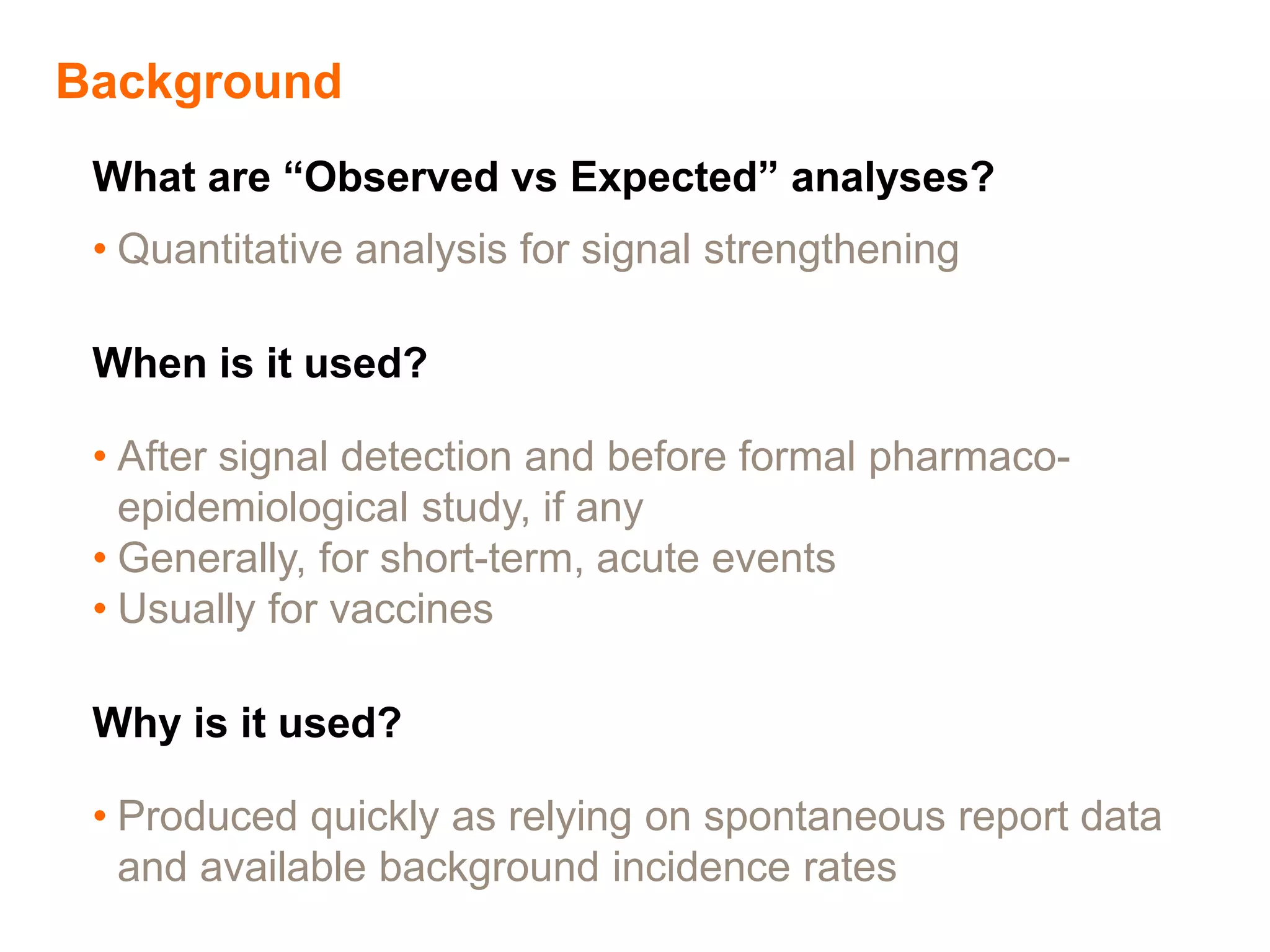 Observed versus expectedanalyses_FINAL_ISPE2014 | PPT