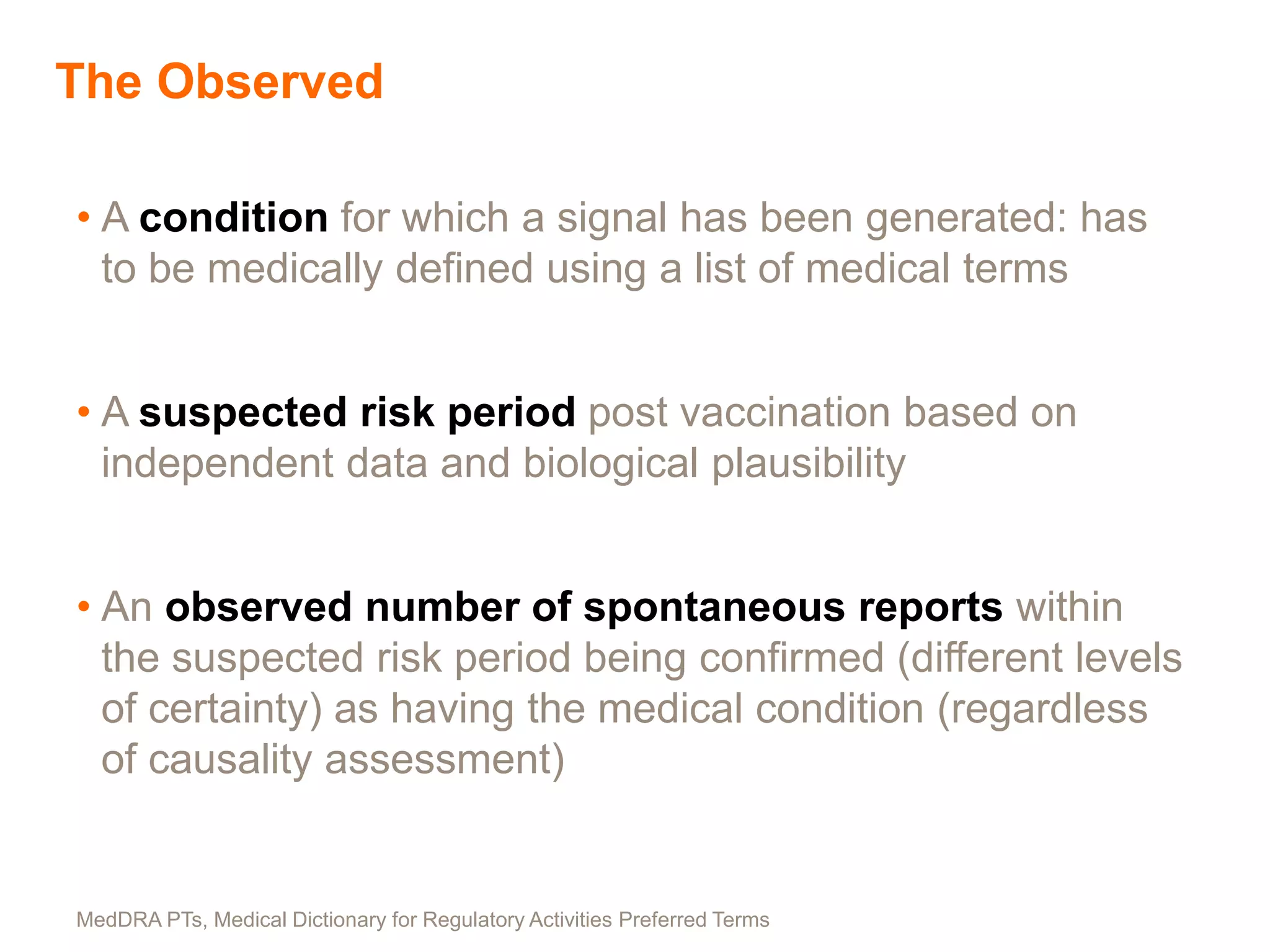 Observed versus expectedanalyses_FINAL_ISPE2014 | PPT