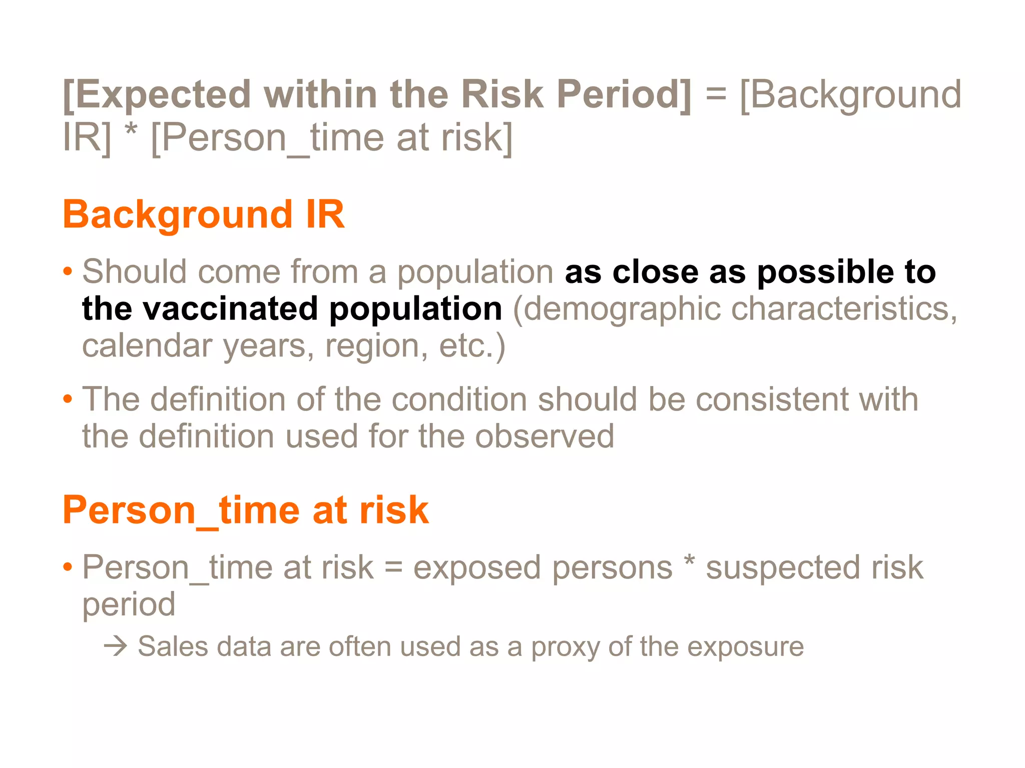 Observed versus expectedanalyses_FINAL_ISPE2014 | PPT