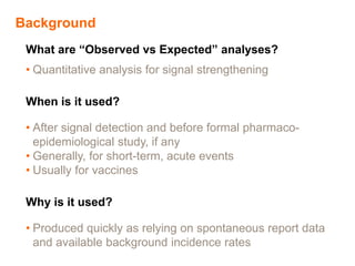 Observed versus expectedanalyses_FINAL_ISPE2014 | PPT