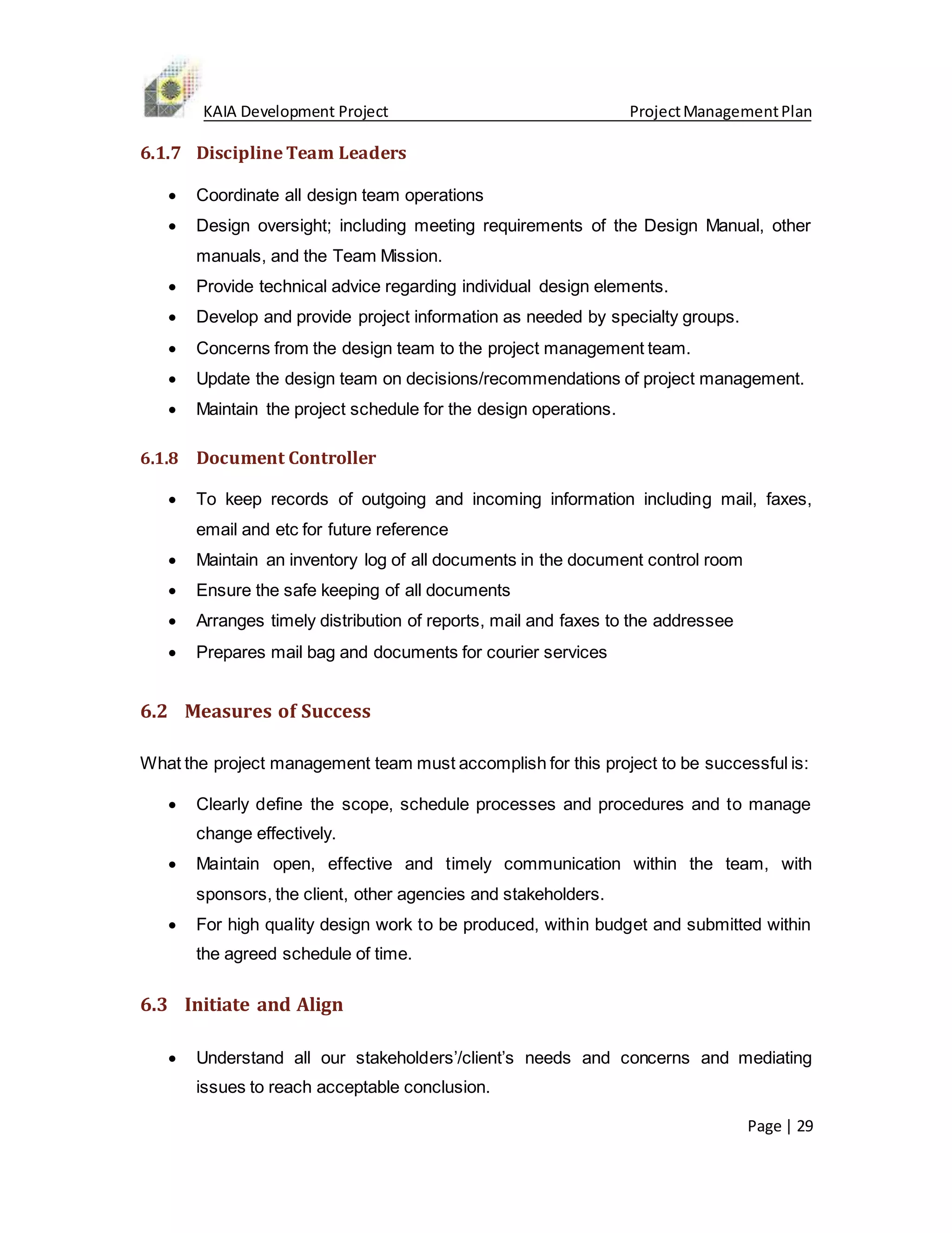 KAIA Project Management Plan[1] | DOCX