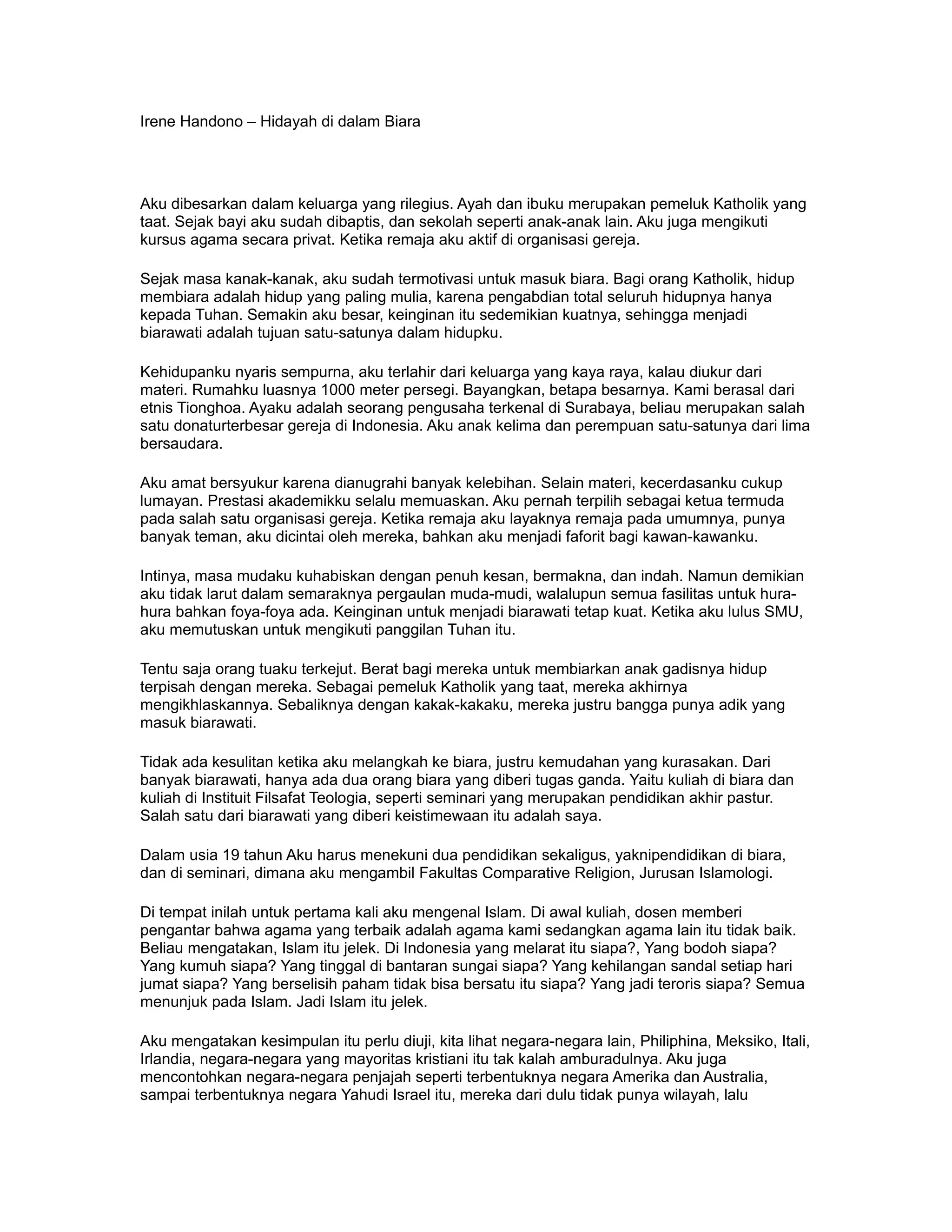 Cerita muallaf | RTF