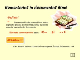0elemente utilizate in_documentele_html | PPT