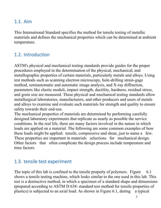exp: sample preparation for tensile test | PDF