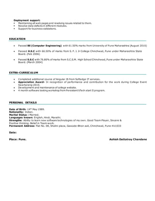 Ashish_Chandane_Resume | PDF