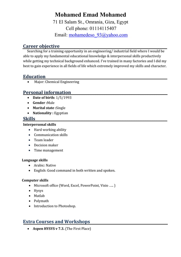 Mohamed-Emad_CV | PDF