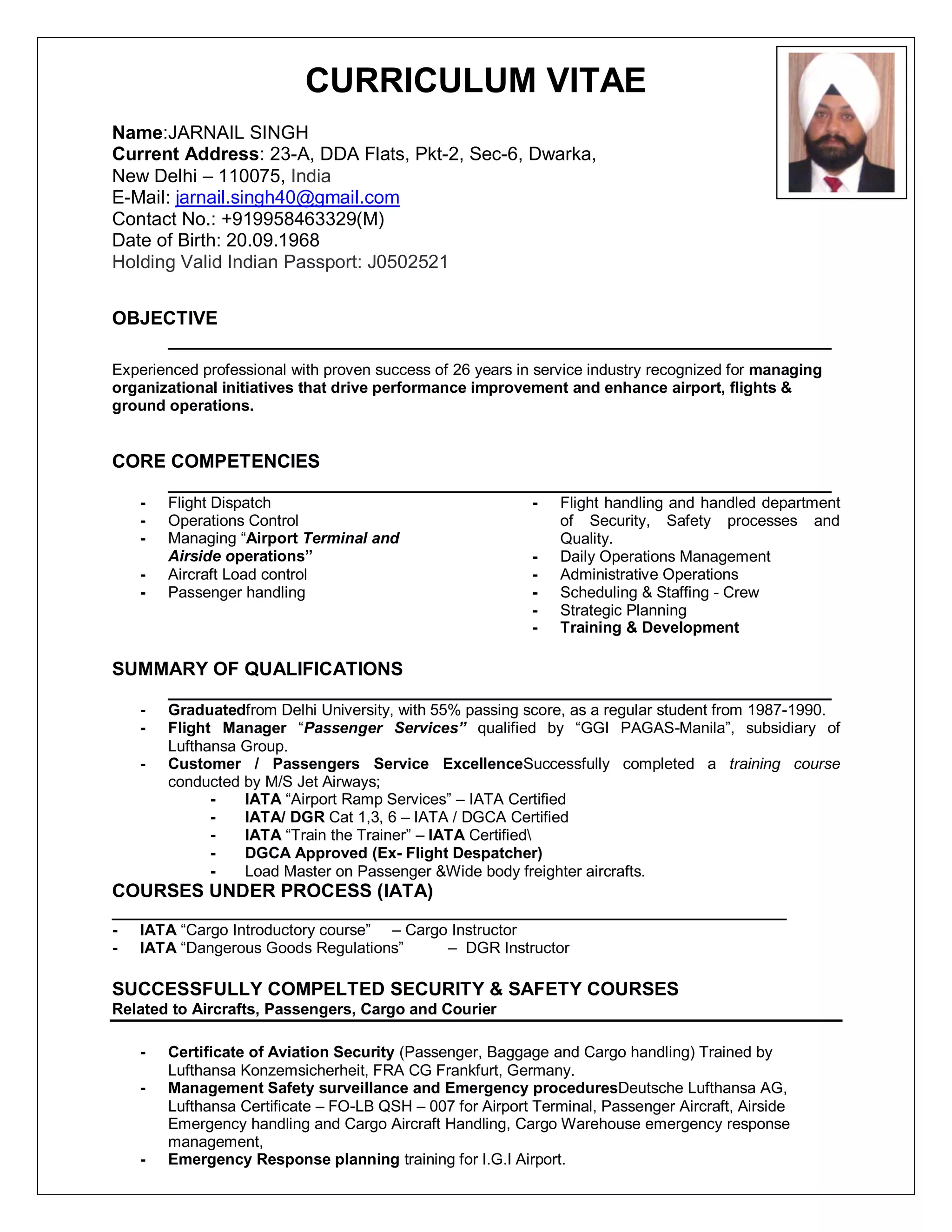 CV js updated | PDF | Air Travel | Travel Type