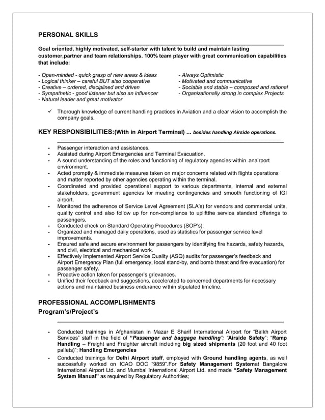 CV js updated | PDF | Air Travel | Travel Type