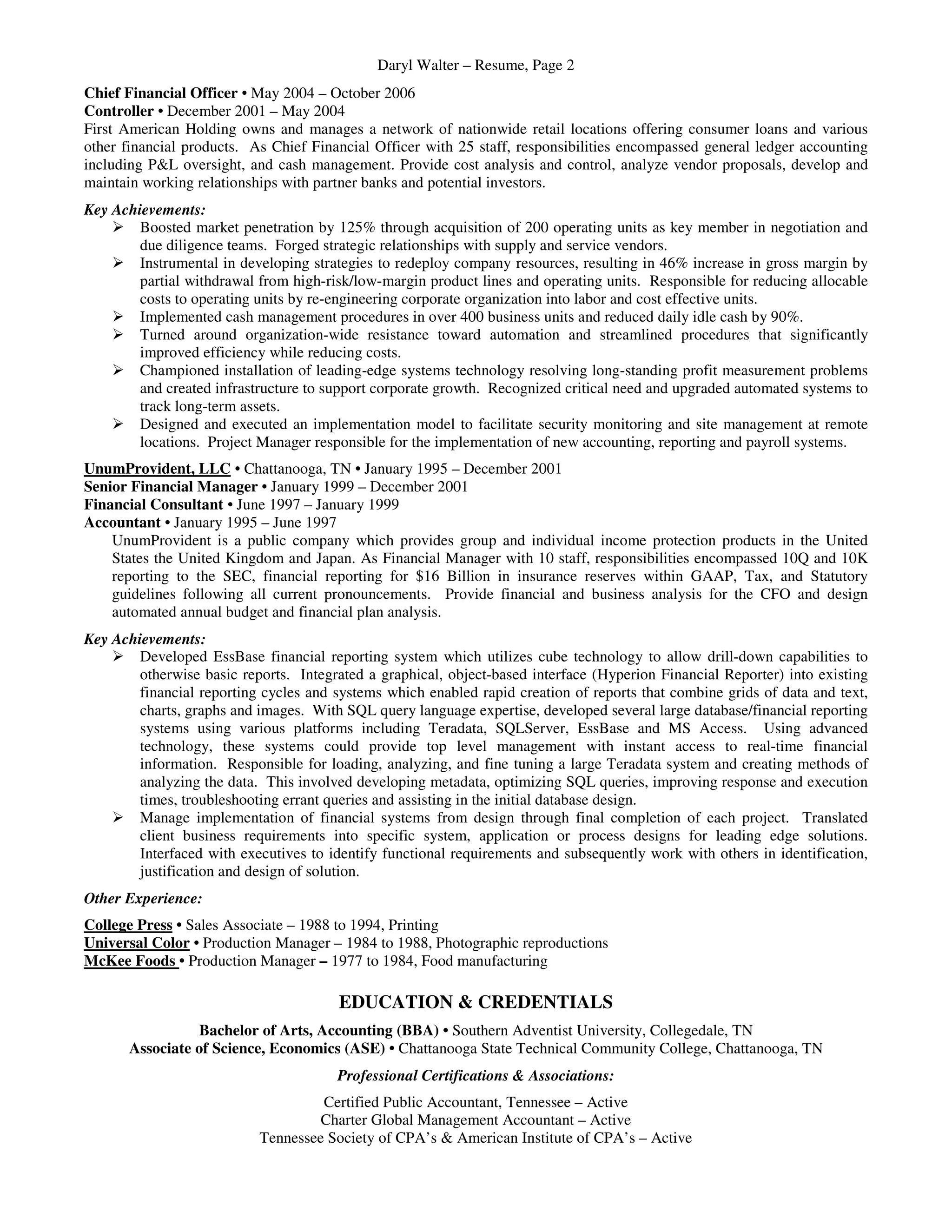 Resume-Controller_CFO | PDF