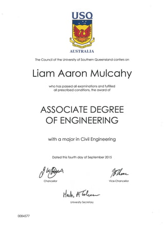 MULCAHY Liam ADNG Testamur | PDF