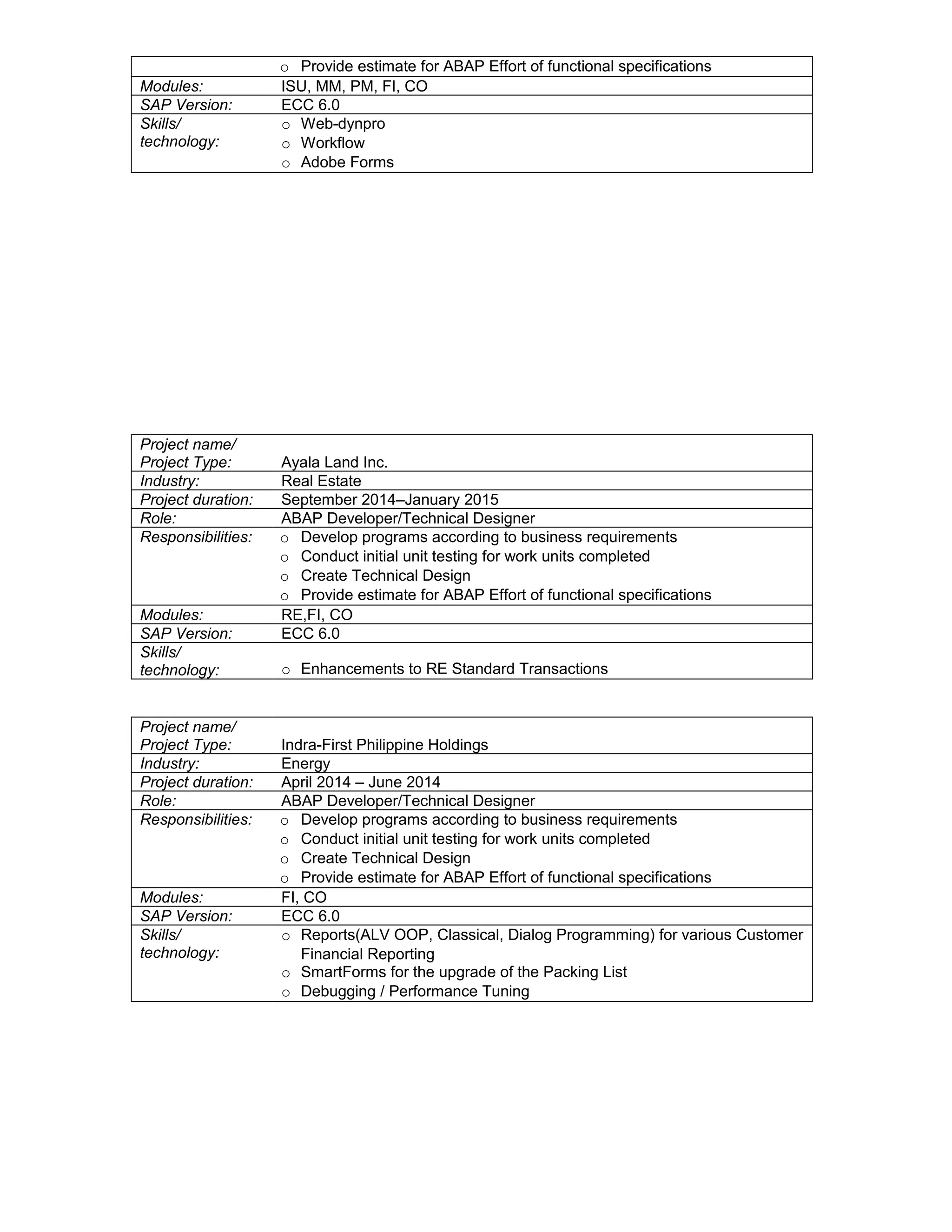 Resume (Ronnie B. Pedarios) | DOC