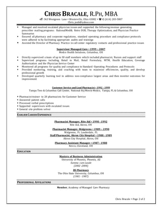 Chris Bracale Resume 071615 | DOCX