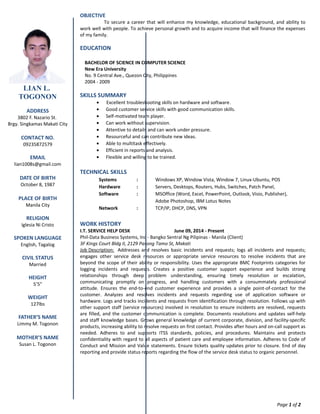 Lian_Togonon_CV_030316 | PDF