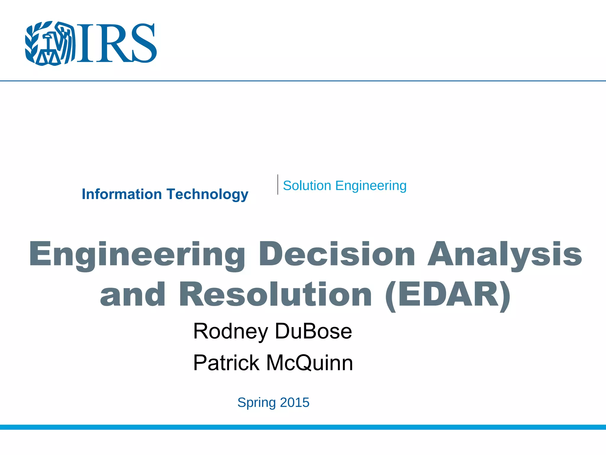 EDAR Training Fall 2015 | PPT