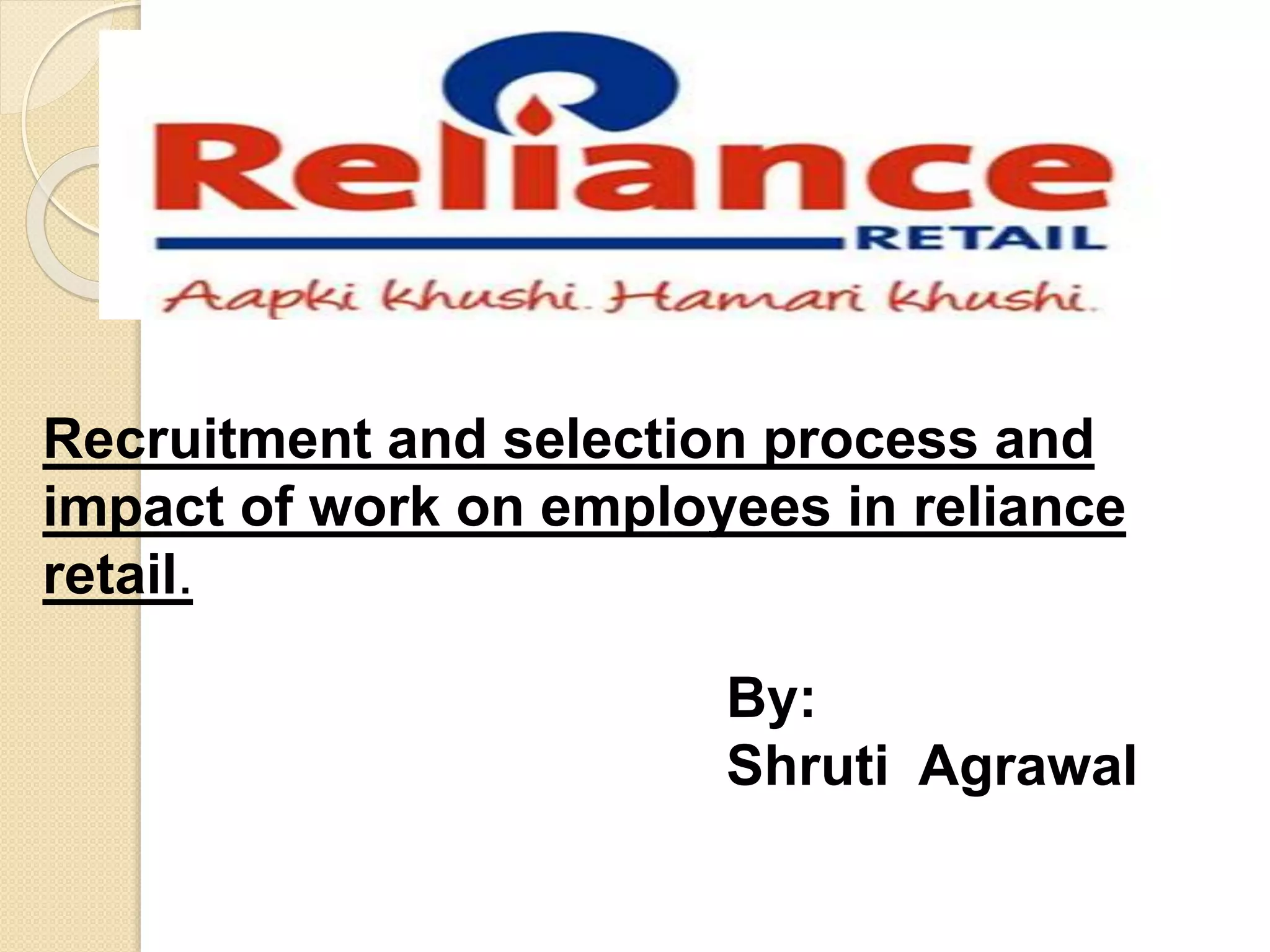 RELIANCE PPT | PPTX