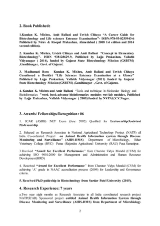 Dr.KUNDAN K MISHRA PROFILE | DOCX