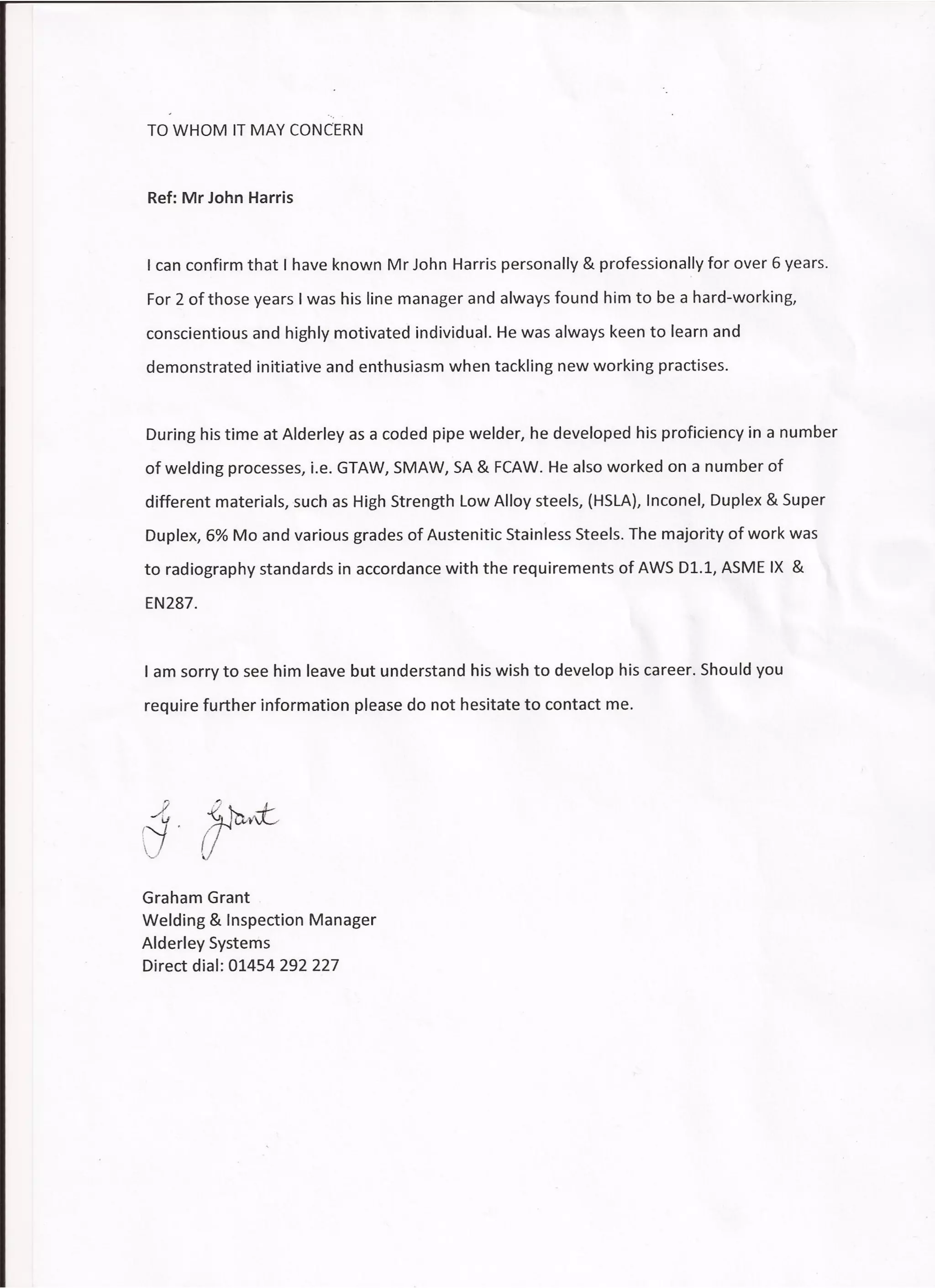 Welding Engineer-Inspector Ref | PDF