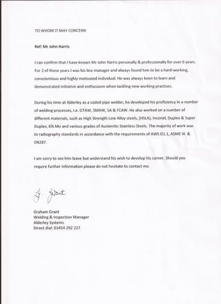 Welding Engineer-Inspector Ref | PDF