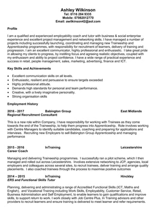 Ashley CV 2017 | PDF