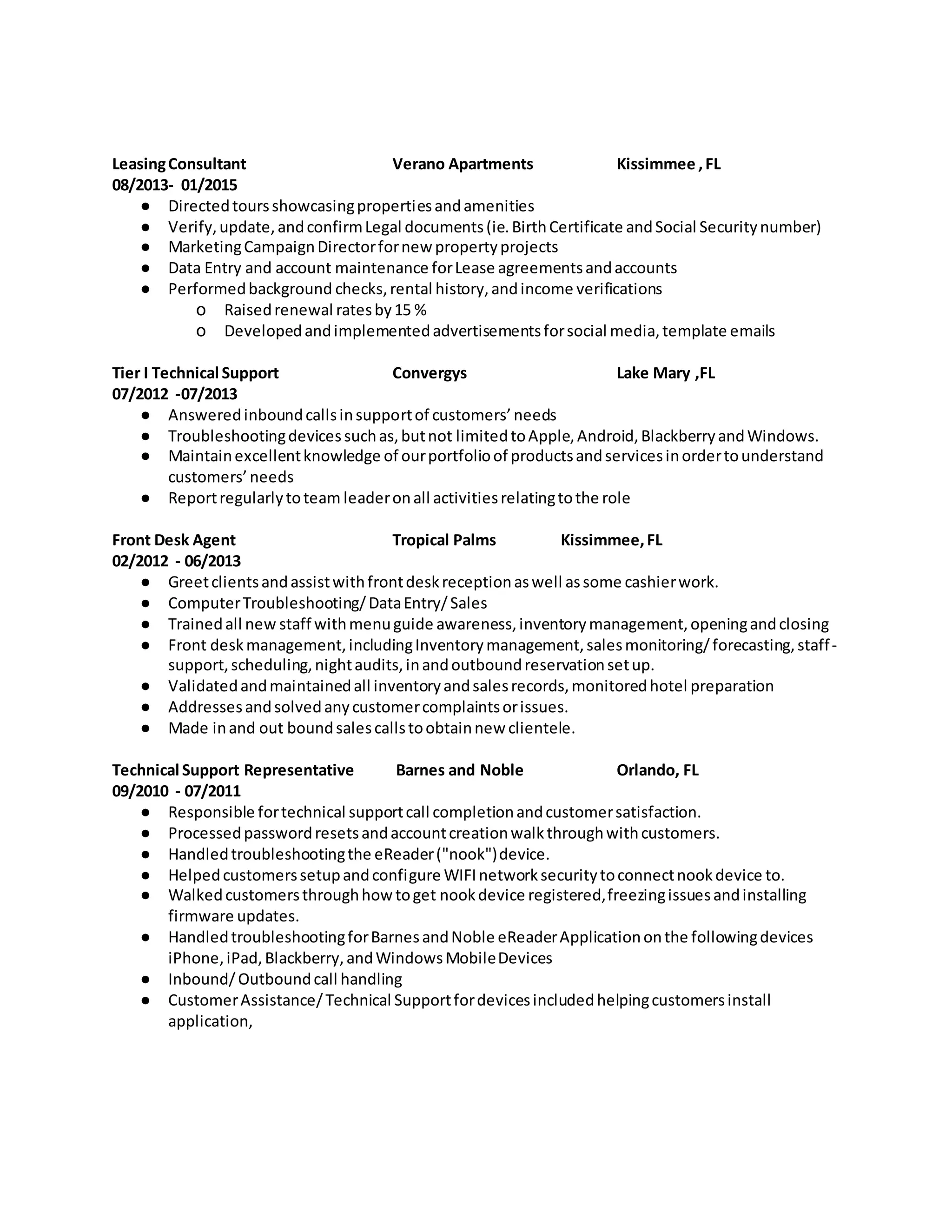 Demetry Cole Resume | DOCX