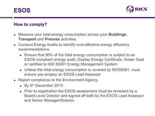 RICS ESOS CPD Event | PPT