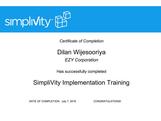 Simplivity Implementation | PPT