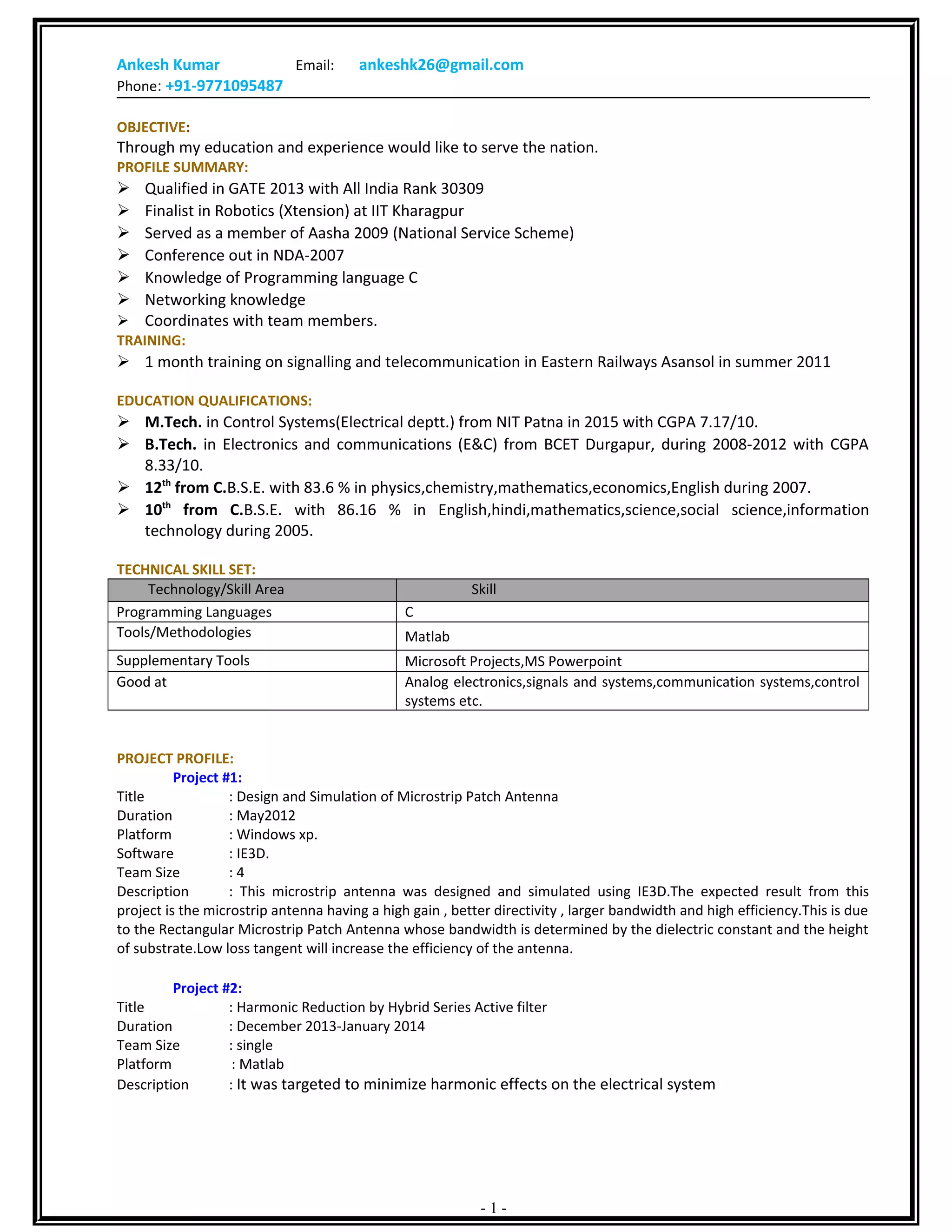 ankesh cvphoto | PDF