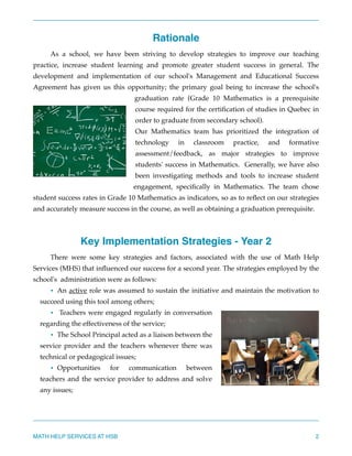 School Report 2 - Mathhelpservices | PDF | Education industry | Industries