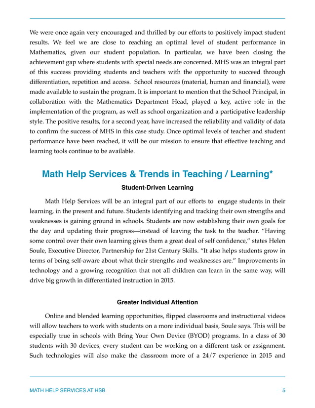 School Report 2 - Mathhelpservices | PDF | Education industry | Industries