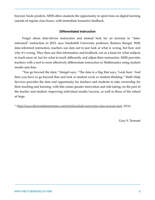 School Report 2 - Mathhelpservices | PDF | Education industry | Industries