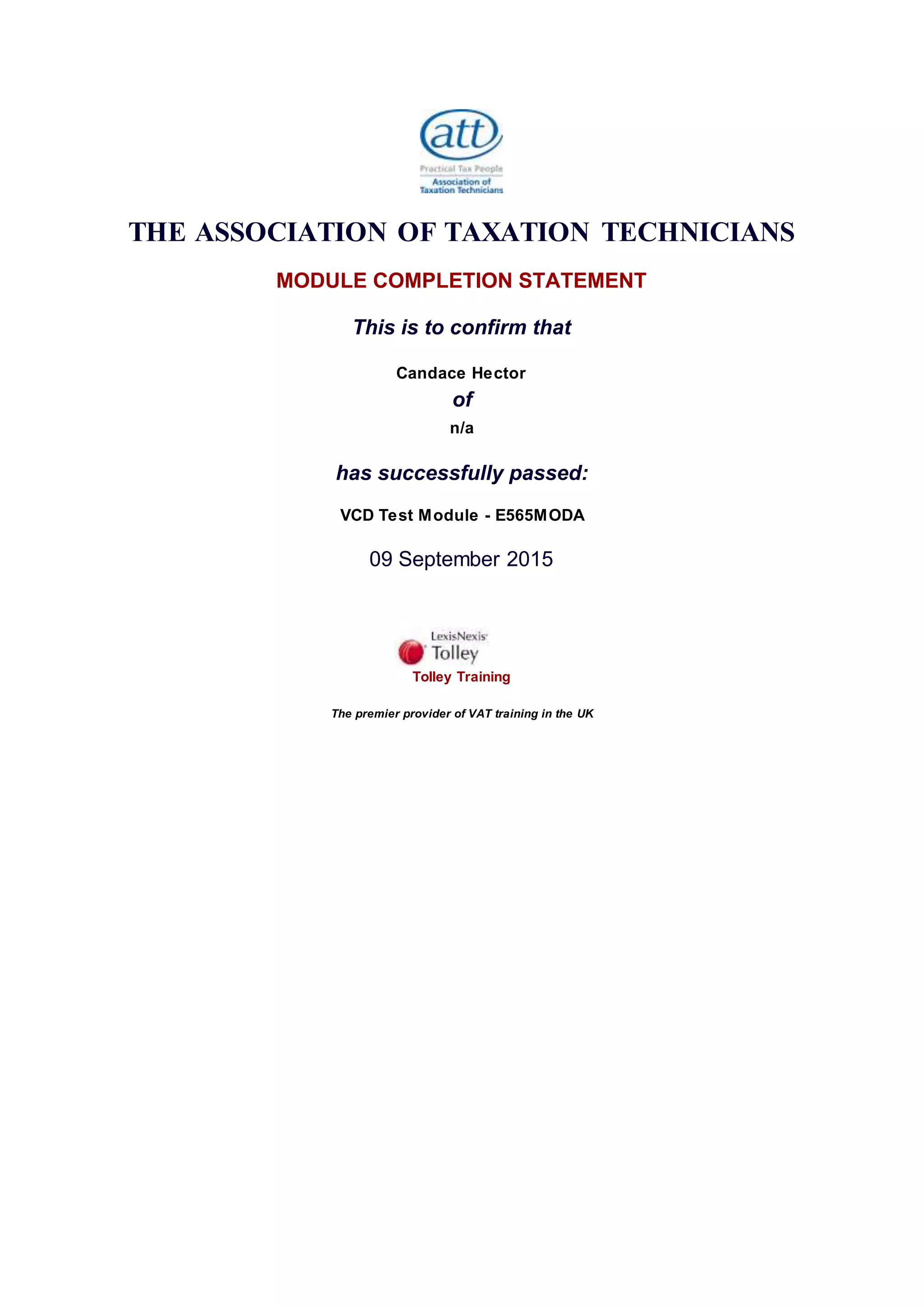Module A Certificate | PDF