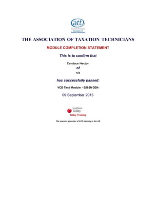 Module A Certificate | PDF