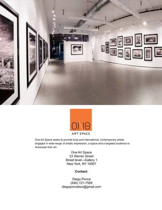 ONE-ART-SPACE-PRESS-KIT-1 | PDF