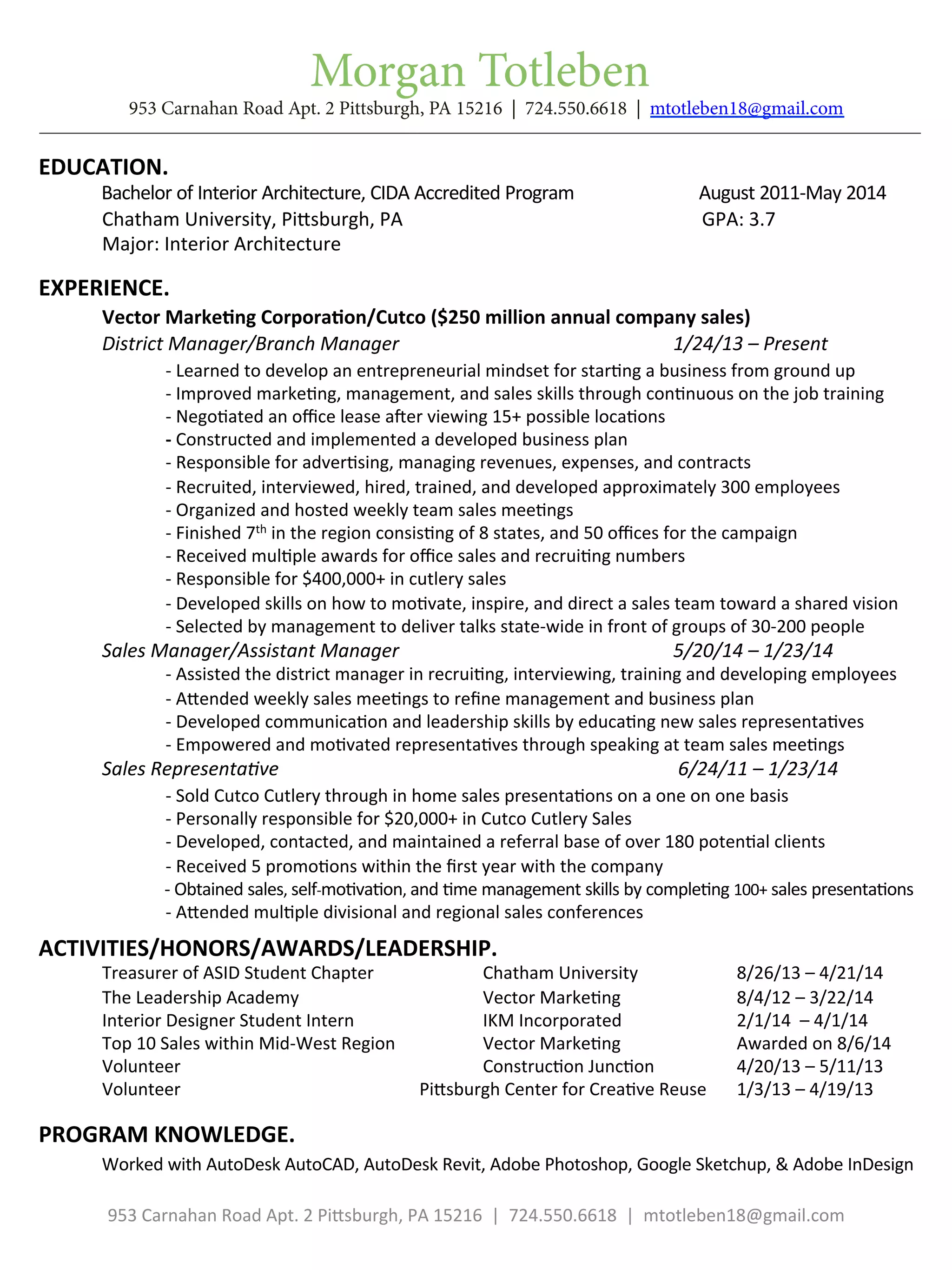 Resume_MorganTotleben | PDF